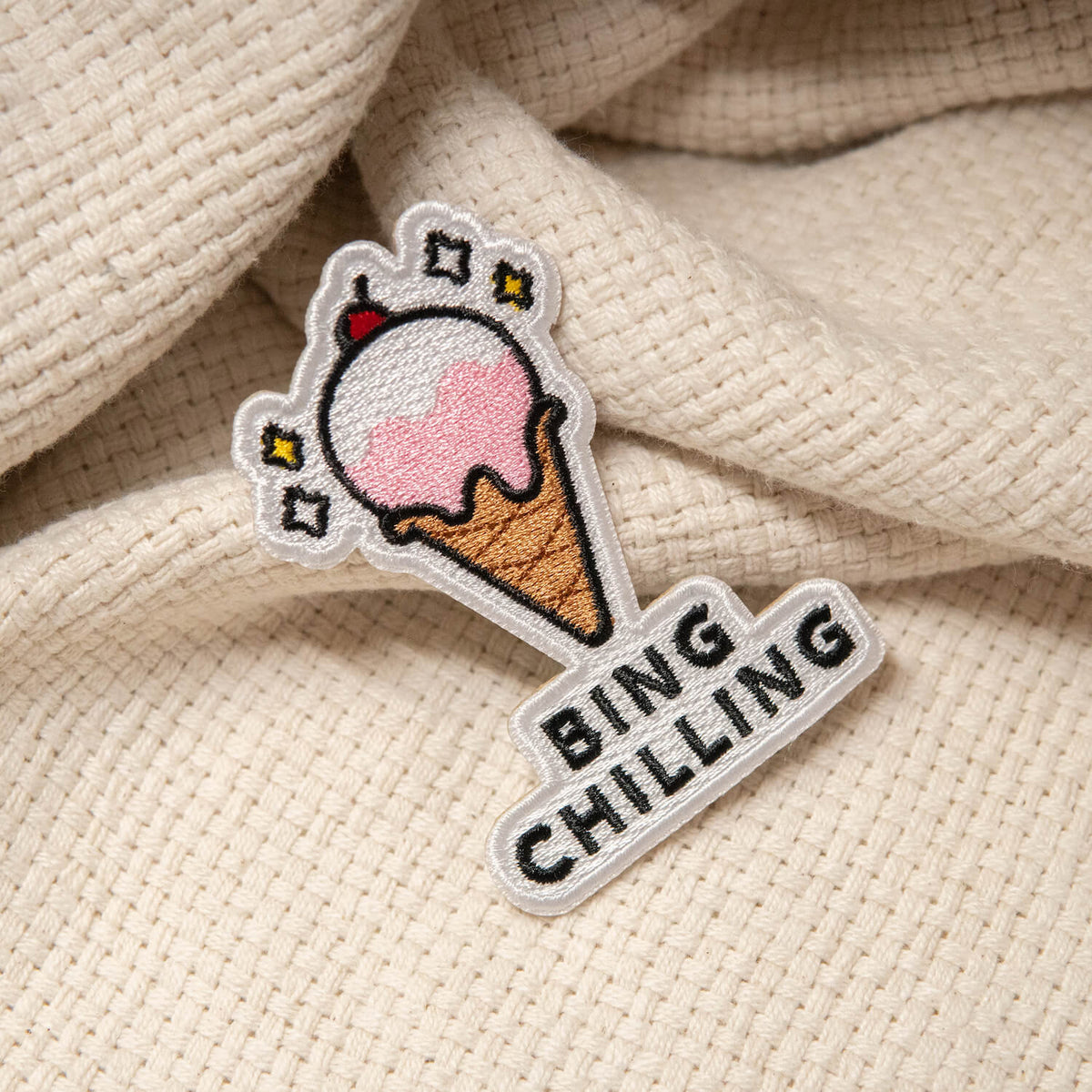 Bing Chilling Embroidered Patch | Shop Ni De Mama Clothing