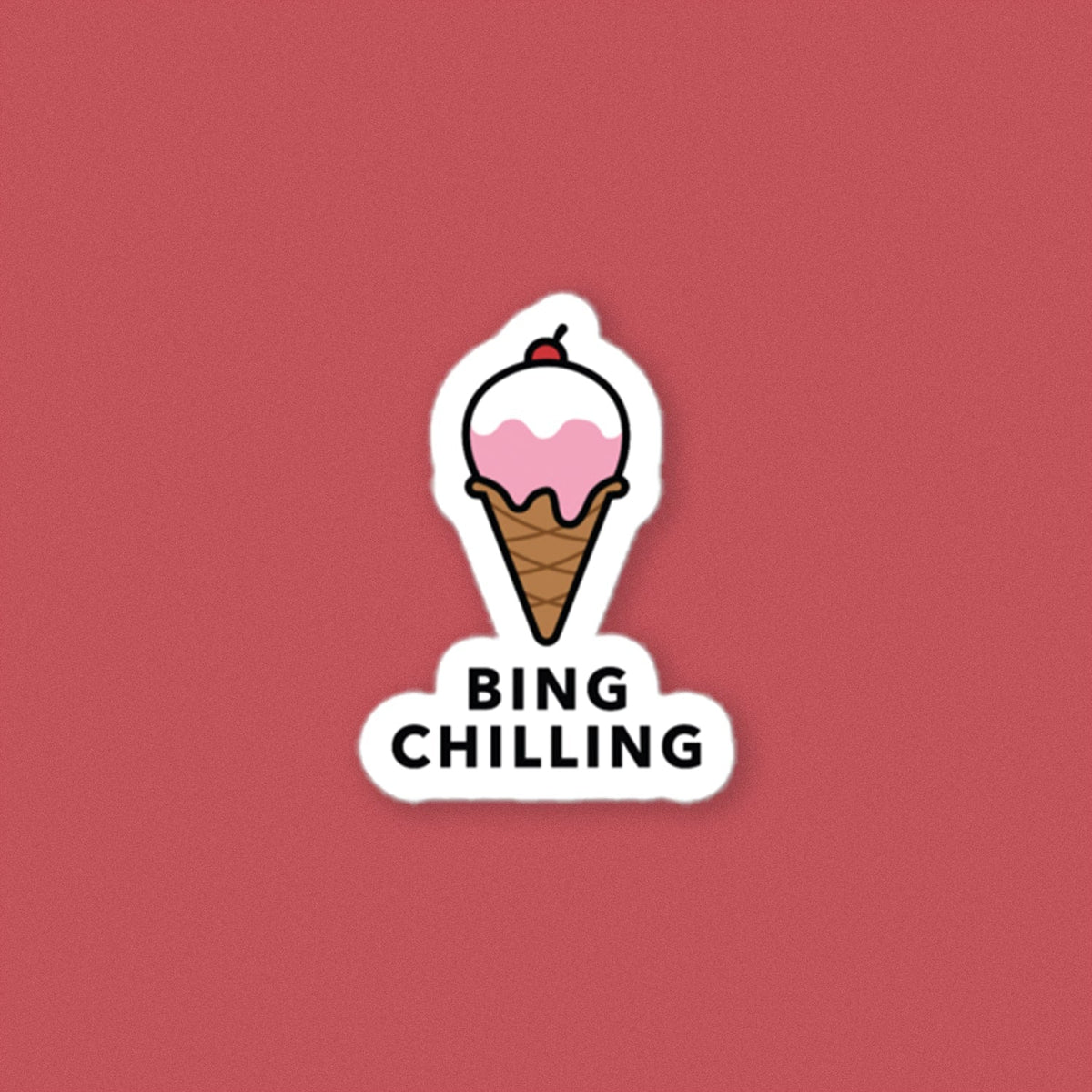 Bing Chilling Vinyl Sticker | Shop Ni De Mama Accessories