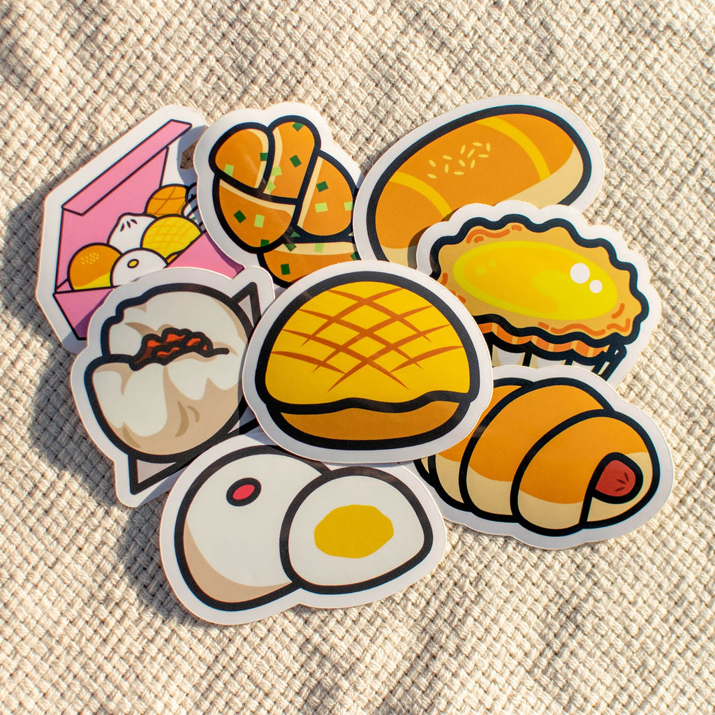 Chinese Bao Vinyl Sticker Set - Shop Bread Bun Stickers – Ni De Mama
