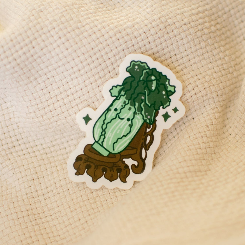 Jadeite Cabbage (Bok Choy) Vinyl Sticker | Shop Ni De Mama